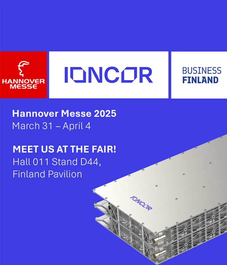 IONCOR exhibitioning at Hannover Messe on 31 March - 4 April 2025 - IONCOR