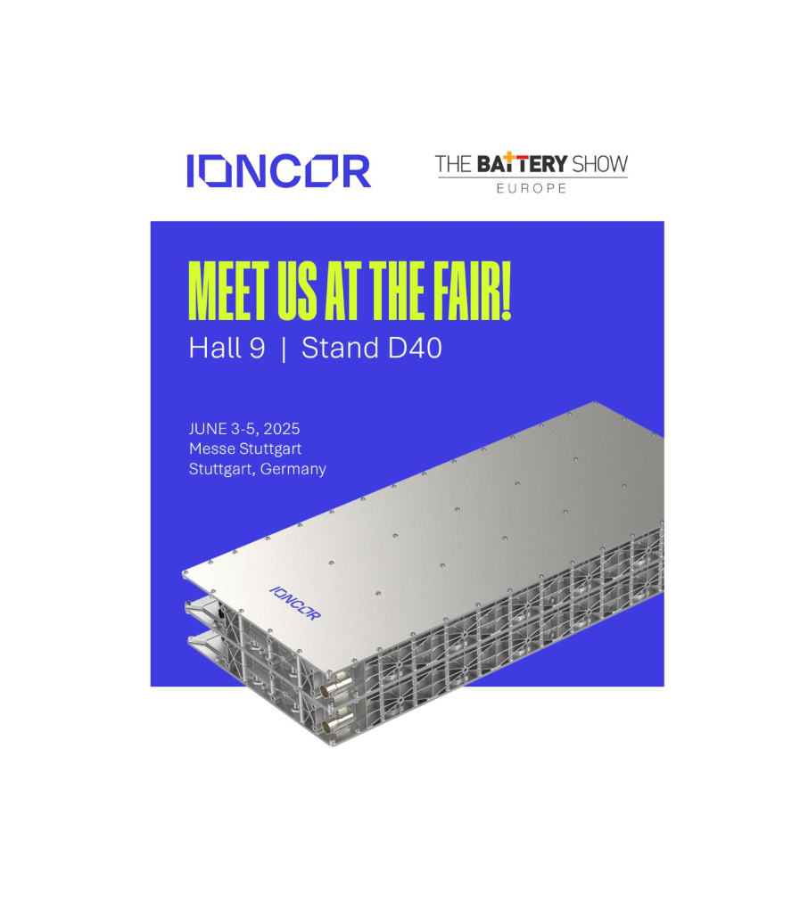 IONCOR exhibitioning at Battery Show Stuttgart on 3 June – 5 June - IONCOR
